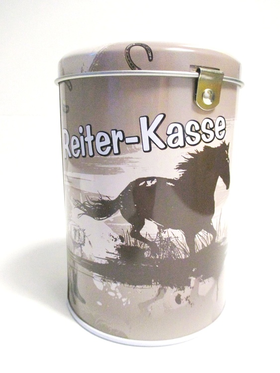 Spardose Reiter Kasse Pferde Sparschwein 11 cm money bank