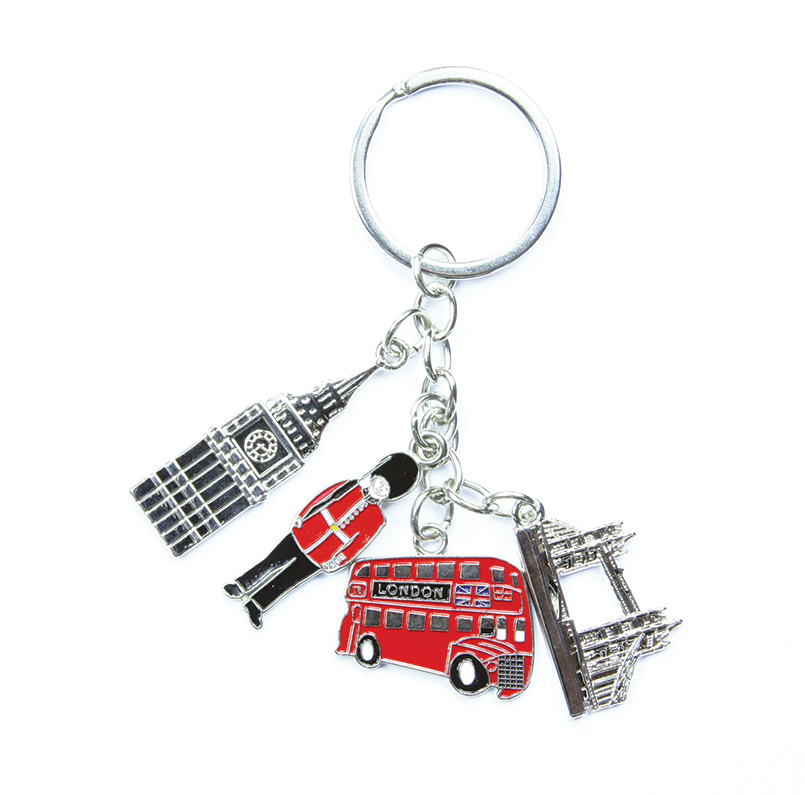 London Charms Keyring 4 Motif Pendant,Souvenir England,keychain | eBay