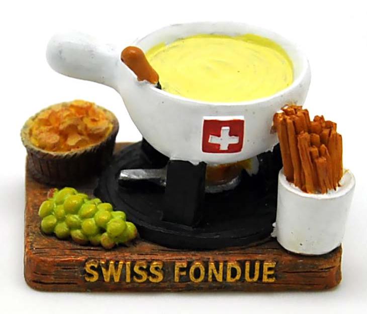 Fondue Käse Cheese Poly Fertig Modell,Souvenir Schweiz Suisse