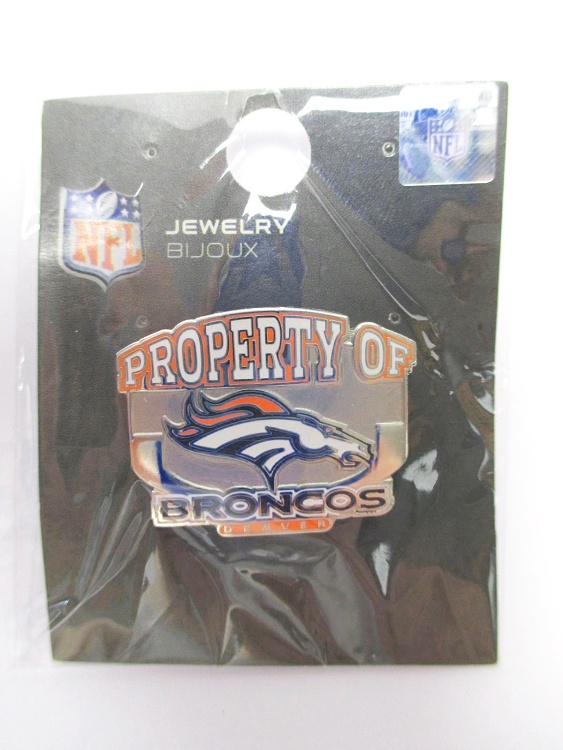 Denver Broncos Logo Pin Property Badge NFL Football Metall Wappen Abzeichen