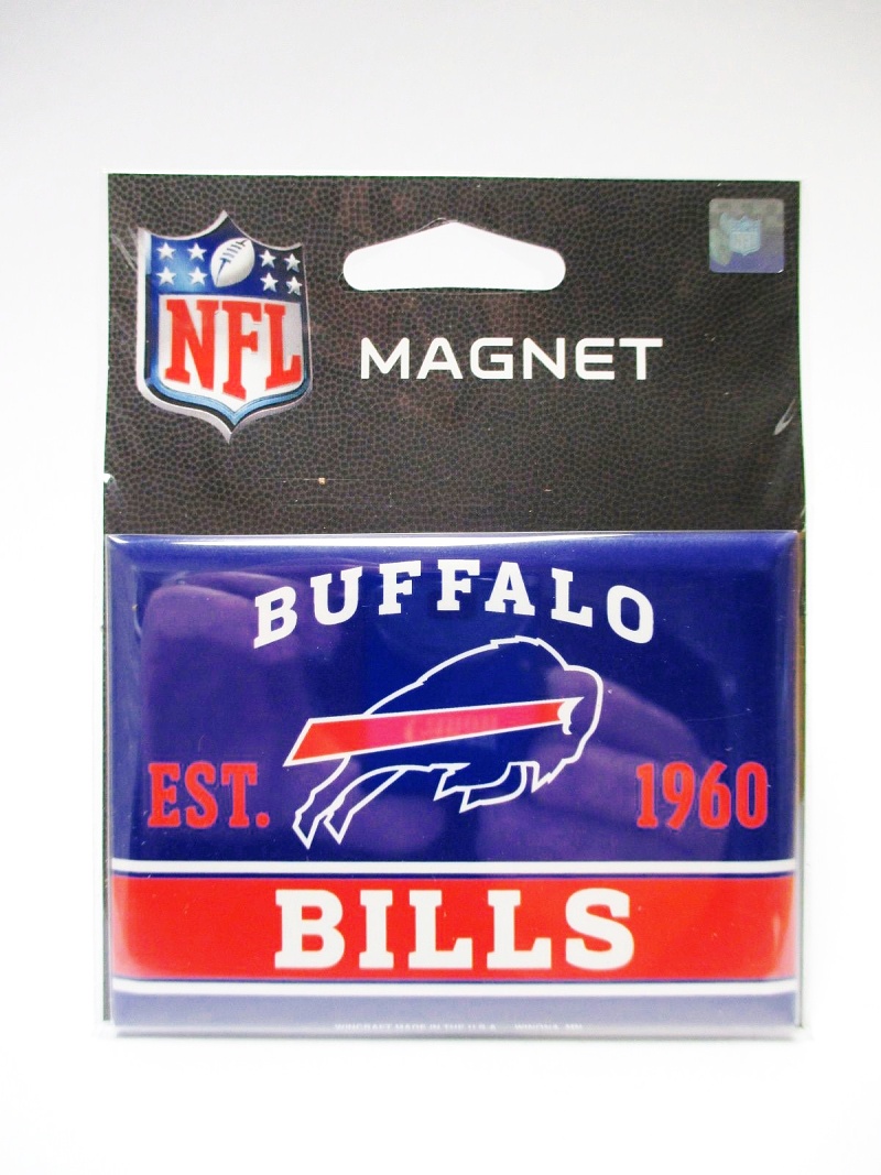 Buffalo Bills Foto Magnet mit Logo,NFL Football,Team Gründungsjahr