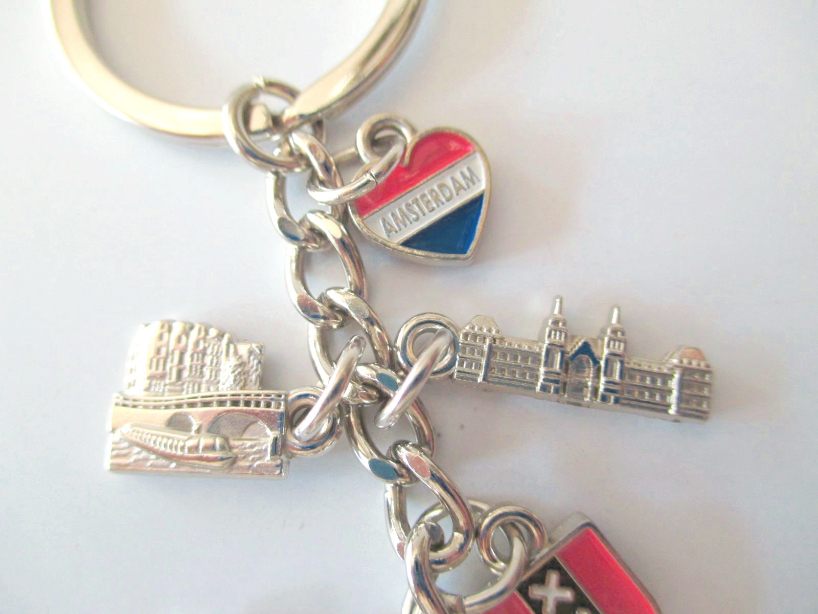 Holland Amsterdam Schlüsselanhänger Keychain Souvenir Niederlande 6 Charms